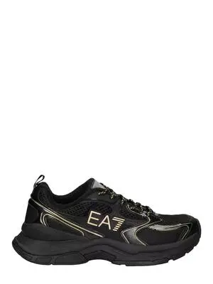 Emporio Armani Predator Logo Low-top Sneakers - Black