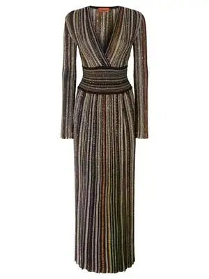 Missoni Stripe Embellished Dress - Black