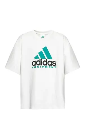 Adidas Logo-print Cotton T-shirt - White