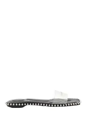 ALEXANDER WANG Beaded Clear-Strap Flats