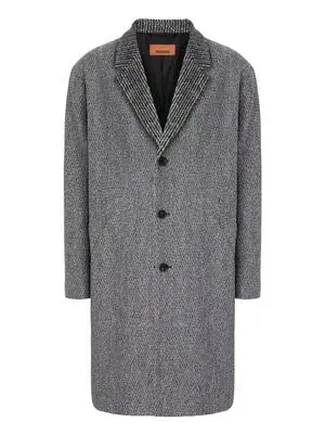 Missoni Herringbone-patterned Overcoat - Grey