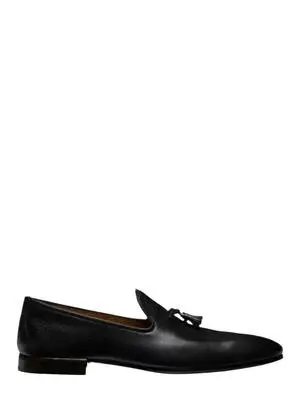 TOM FORD Leather Loafers - Black