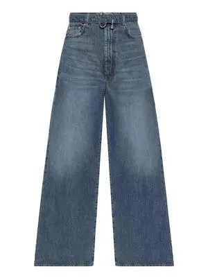 Sportmax Belted Wide-leg Jeans - Blue