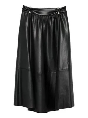 Liu Jo Button-detailed A-line Skirt - Black