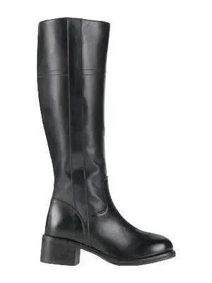 Moma Calfskin Leather Boots - Black