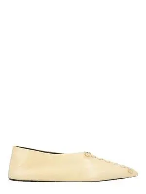 JIL SANDER Ballet Flats In Leather - White