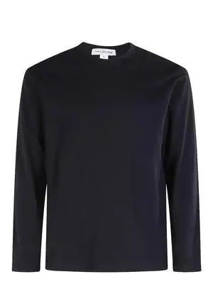 Comme Des Garçons Long-sleeve Logo T-shirt - Blue