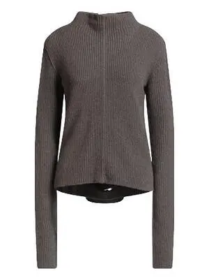 Rick Owens Cashmere And Wool Turtleneck Knit Top - Grey