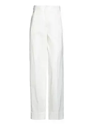 Peserico Cotton-elastane Straight-leg Pants - White