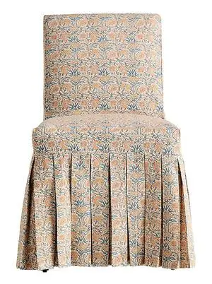 Anthropologie Layla Printed Ruffle Slipcover - Magnolia