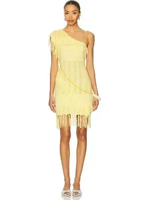 YELLOW THE LABEL Fran Beaded Dress - Yellow