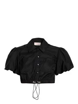 Cinq À Sept Sirani Cropped Nylon Jacket - Black