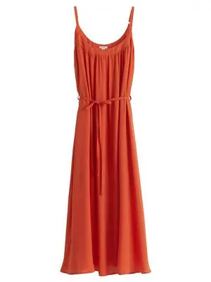 Cuyana Mar Dress Tangerine