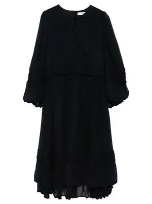 Dorothee Schumacher Long-sleeved Silk Dress - Blue