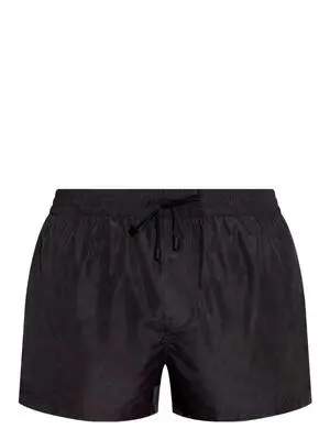 Balmain Drawstring-fastening Swim Shorts - Black