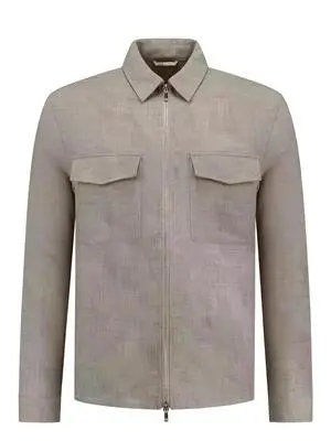 Marco Pescarolo Zip-front Flap-pocket Shirt Jacket - Neutrals