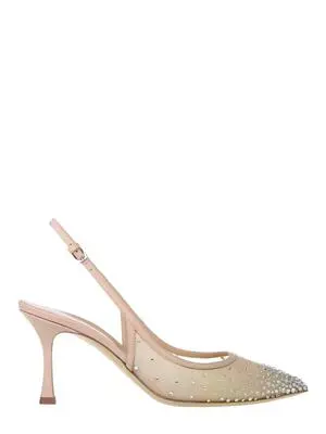 NINALILOU 75mm Crystal-embellished Slingback Pumps - Neutrals