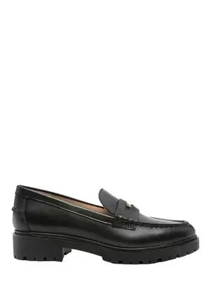 Ralph Lauren Marli Leather Loafers - Black