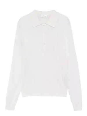 P.a.r.o.s.h Long-sleeve Polo Top - White