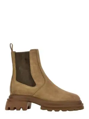 Hogan Suede Chelsea Boots - Neutrals