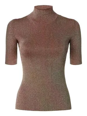 Missoni Metallic Effect Ribbed-knit Top - Pink