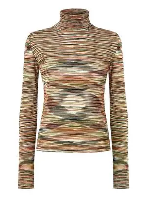 Missoni Stripe-pattern Turtleneck Sweater - Neutrals