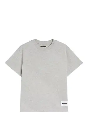 JIL SANDER Logo-label Short-sleeve T-shirt - Grey
