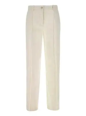 Eleventy Pleated Trousers - White