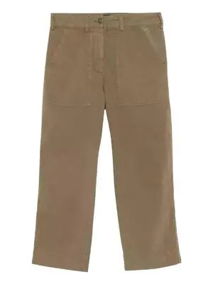 Etro Patch-pocket Cotton-blend Trousers - Green