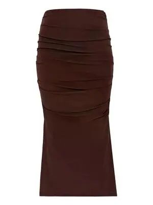 Cult Gaia Dany Midi Skirt - Brown