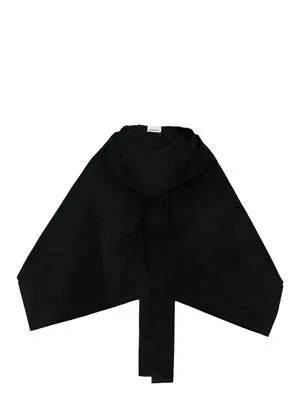 P.a.r.o.s.h Self-tie Cape Jacket - Black