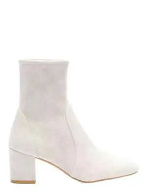 STUART WEITZMAN Sock-fit Block-heel Boots - White