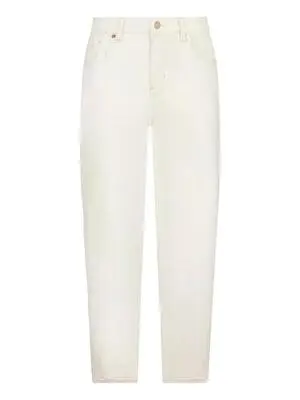 Liu Jo Embroidered Logo Jeans - White