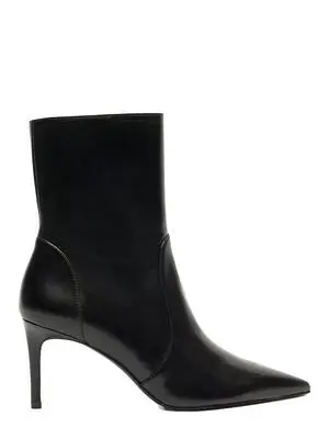 STUART WEITZMAN 75mm Power Zip-detail Pointed-toe Boots - Black