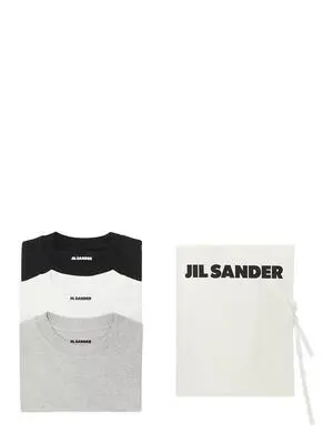 JIL SANDER Logo-patch T-shirt - Grey