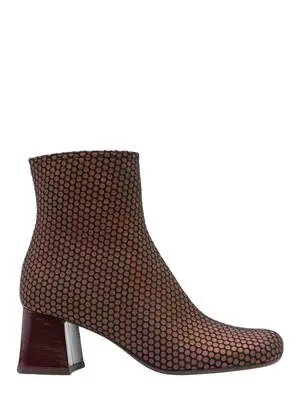 Chie Mihara 60mm Perforated Leather Boots - Brown