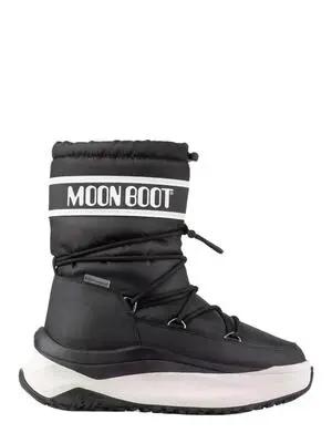 Moon Boot Logo-print Platform Boots - Black