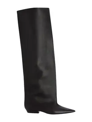JIL SANDER Leather Knee-high Boots - Black