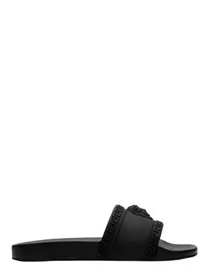 Versace Palazzo Medusa Pool Slides - Black