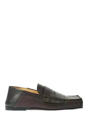 Jacquemus Leather Square-toe Loafers - Brown
