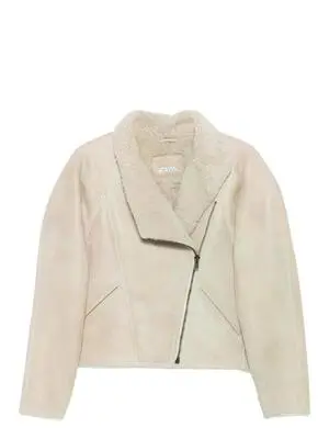 Isabel Marant Blondine Zip-front Shearling Jacket - Neutrals