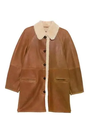 Isabel Marant Shearling-trim Coat - Brown