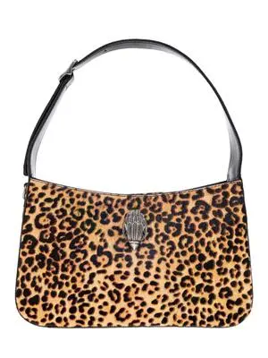 Kurt Geiger Bond Leopard-print Shoulder Bag - Brown