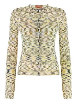 Missoni Patterned Wool-blend Cardigan - Yellow