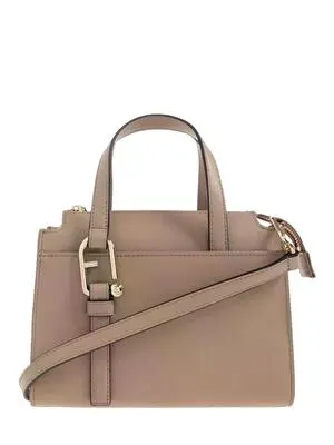 Furla Nuvola Leather Tote Neutrals