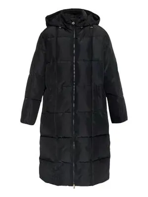 Emporio Armani Hooded Quilted Coat - Black