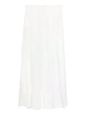 Alice + Olivia Ainslie Pleated Wide-leg Trousers - White