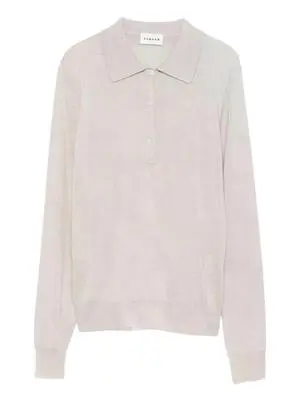 P.a.r.o.s.h Long-sleeved Polo Top - Neutrals