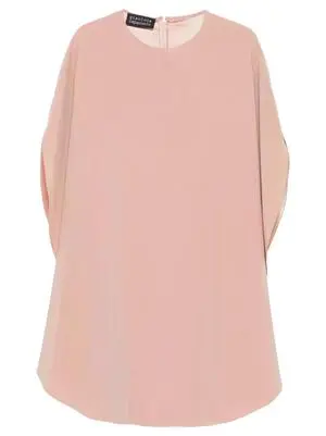 GIANLUCA CAPANNOLO Crew-neck Midi Dress With Split Sleeves - Neutrals