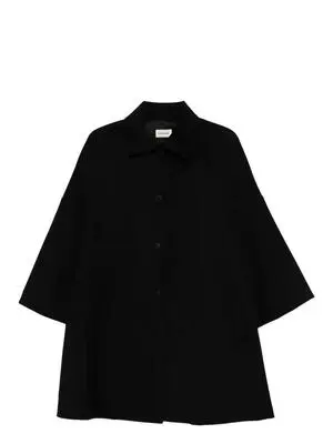 P.a.r.o.s.h Button-up Cape - Black